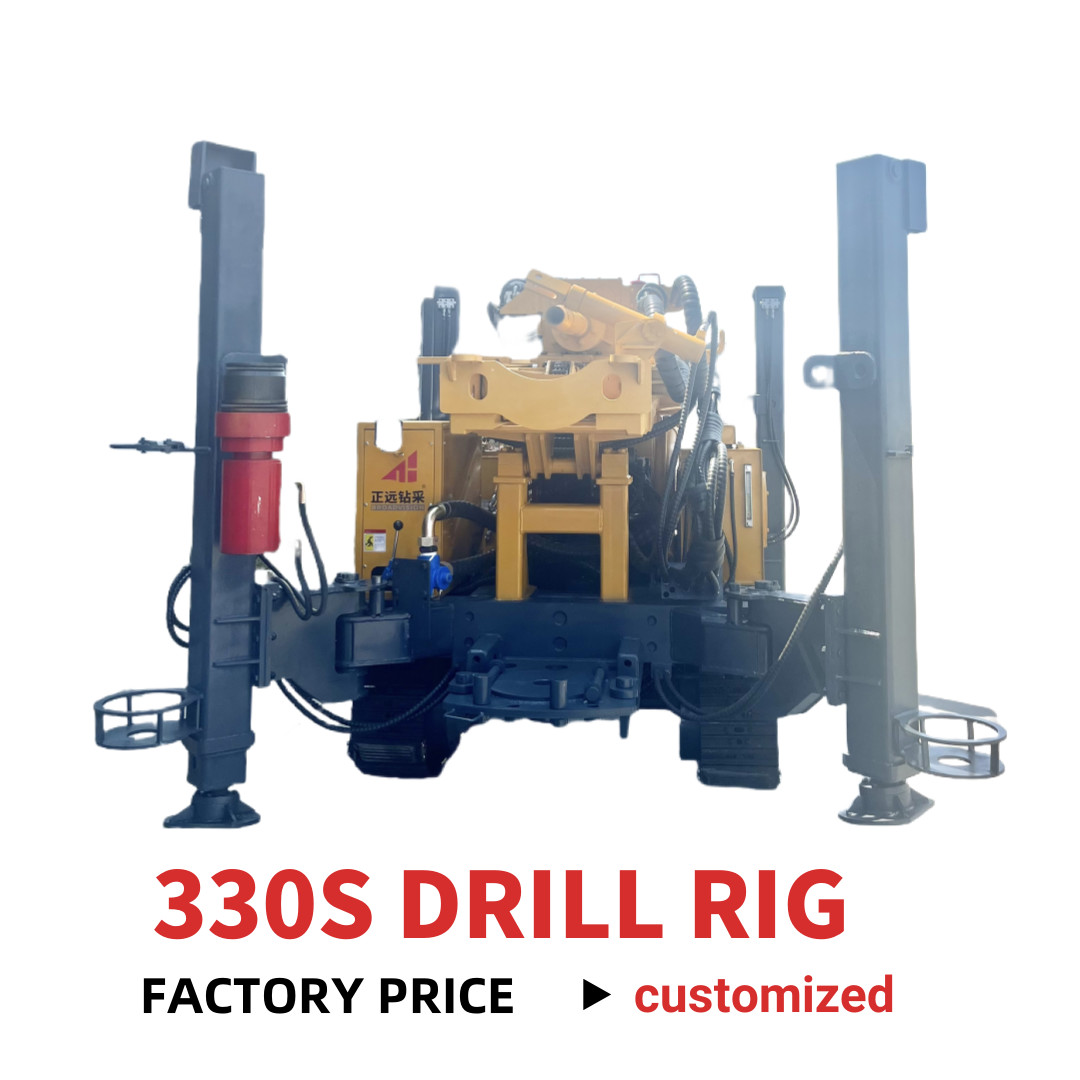 220V Rotary Borehole Drilling Machine Crawler Mounted With Diamond Bit ...