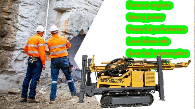 Diesel Deep Well Drilling Equipment Hydraulic Port For Geotechnical Using
